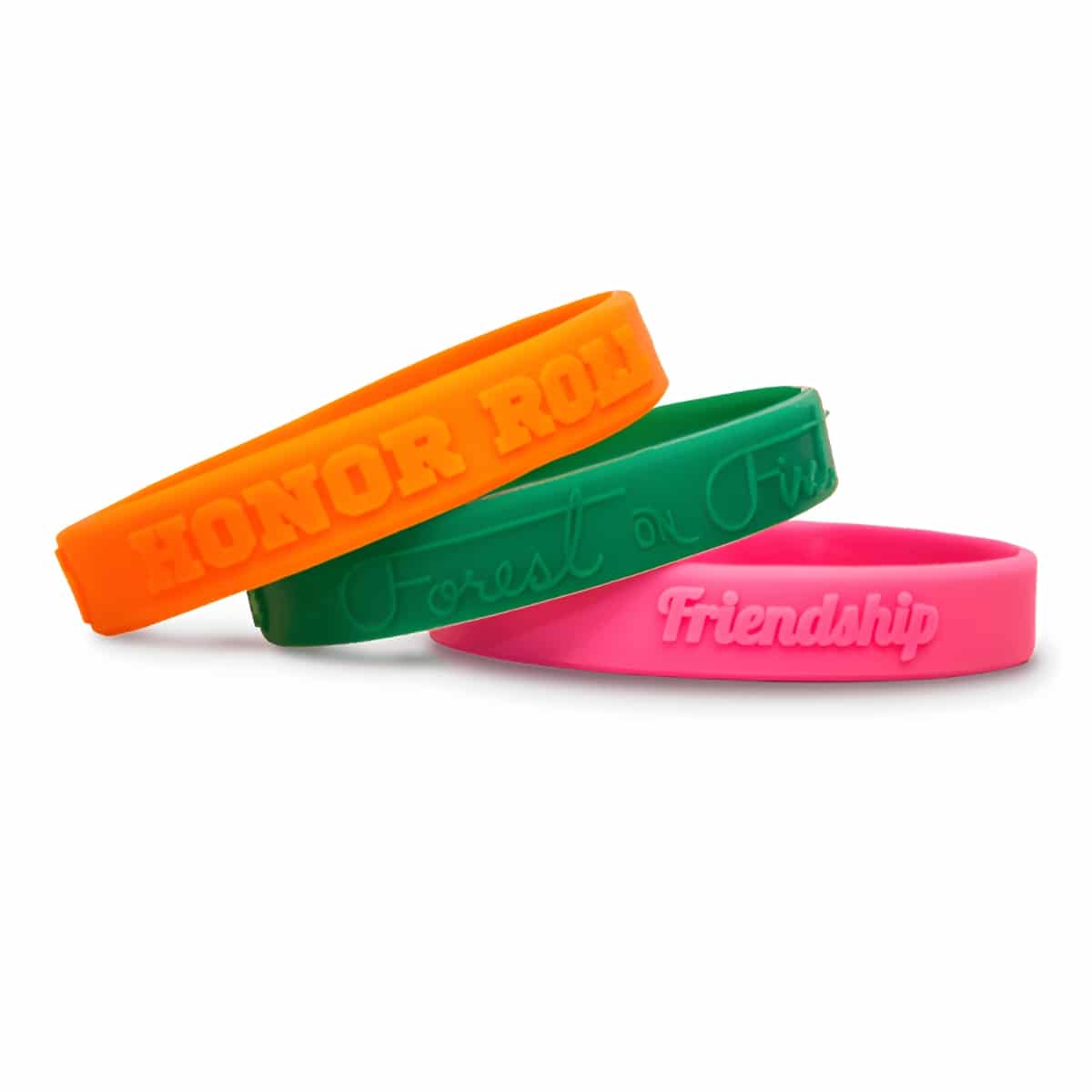 Embossed Silicone Wristband | Wristbands Direct