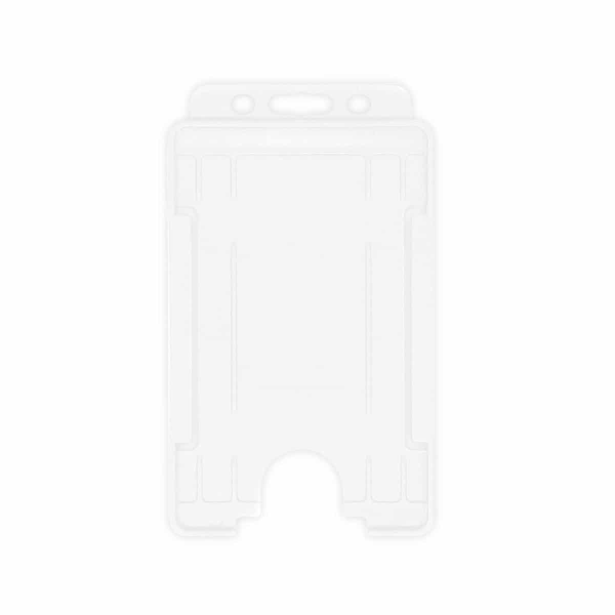 Clear Single Sided Portrait Card Holder | Wristbands Direct