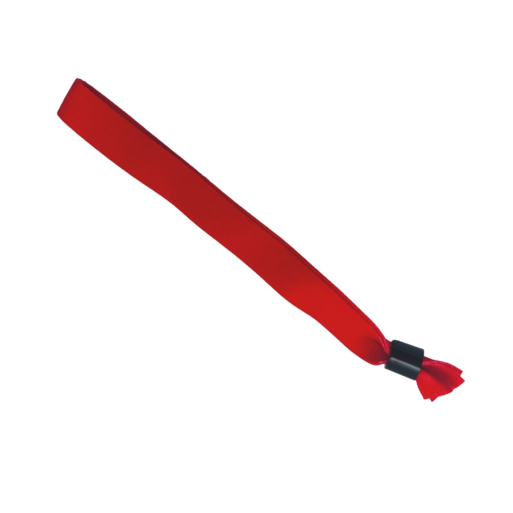 Plain Red Fabric Wristbands | Wristbands Direct